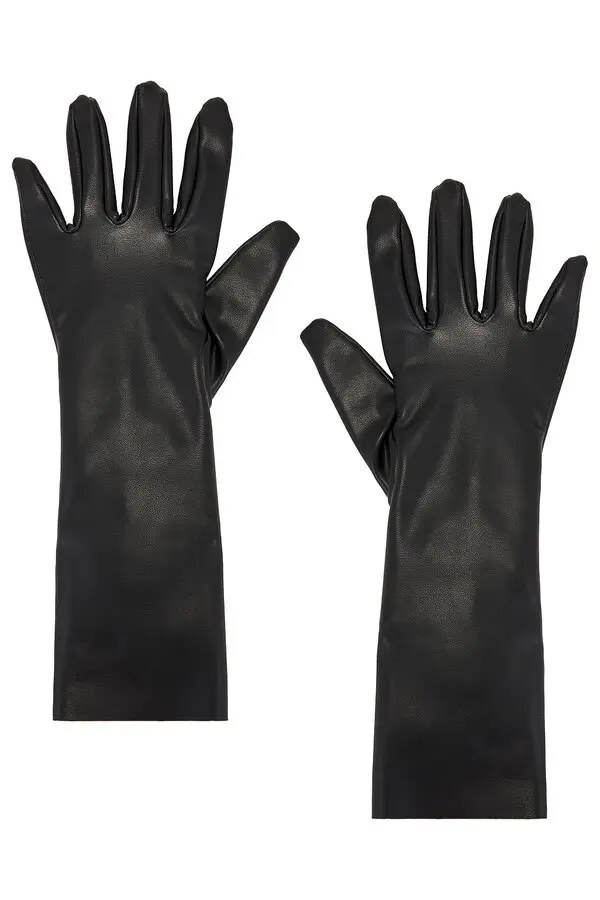 Norma Kamali Short Gloves - Black