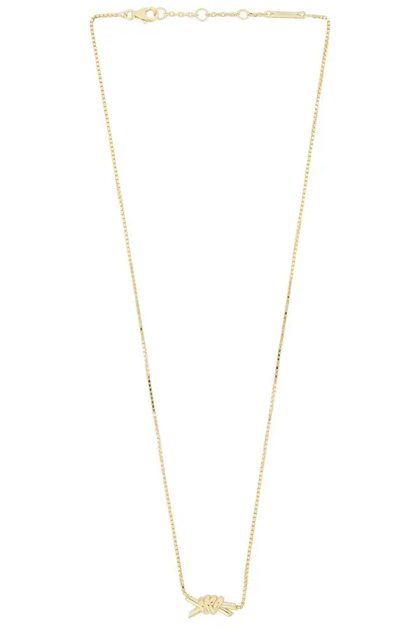 Bottega Veneta Knot Pendant Necklace - Gold