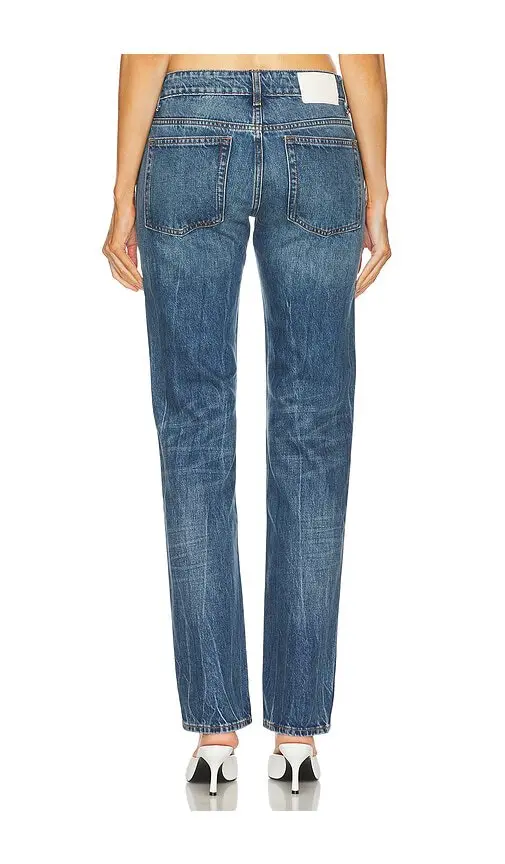 GRLFRND Isabel Low Rise Straight Jeans - Denim-medium