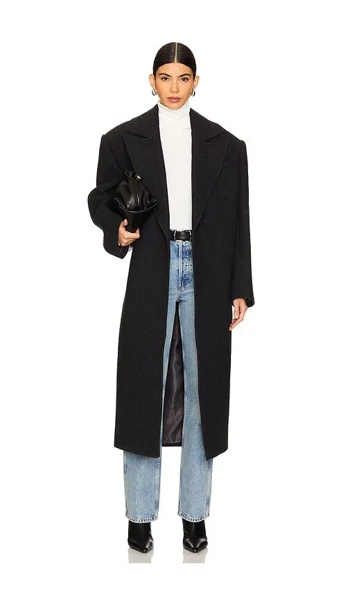 GRLFRND The Overcoat In Melton Fabric