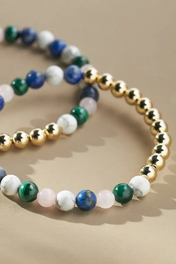 THE HEALER'S COLLECTION N 91 Mental Focus Bracelets, Set Of 2