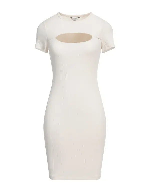 Guess Ribbed Crewneck Mini Dress