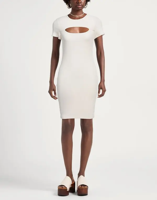 Guess Ribbed Crewneck Mini Dress