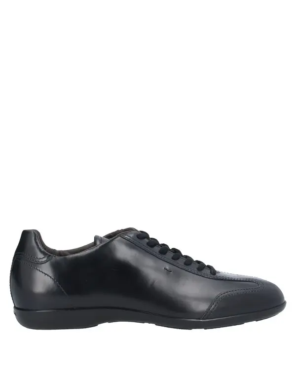 Santoni Low-top Leather Sneakers - Black