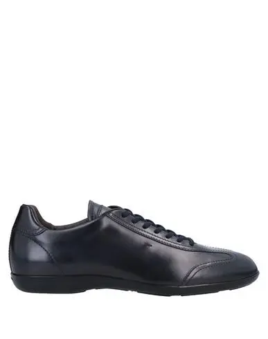 Santoni Low-top Leather Sneakers - Blue