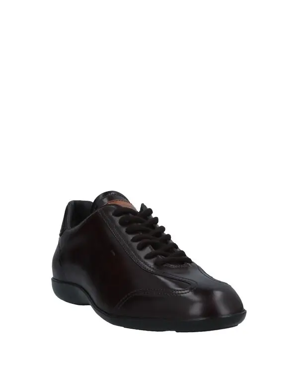 Santoni Leather Low-top Sneakers - Brown