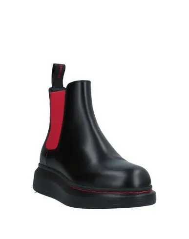 Alexander McQueen Leather Ankle Boots - Black
