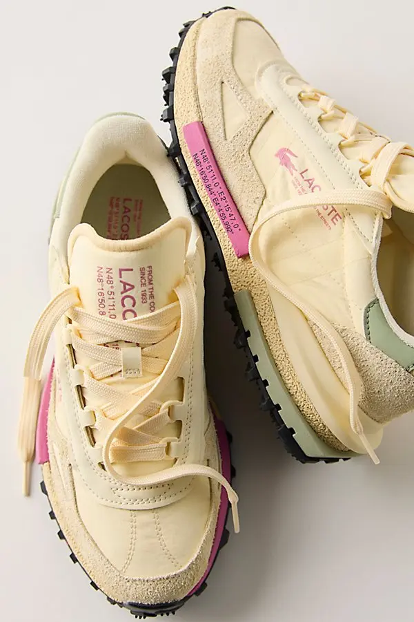 Lacoste Elite Active Sneakers - Off White/light Khaki
