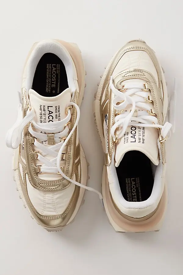 Lacoste Elite Active Sneakers - White/gold