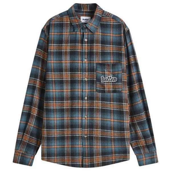 BUTTER GOODS Swirl Plaid Shirt