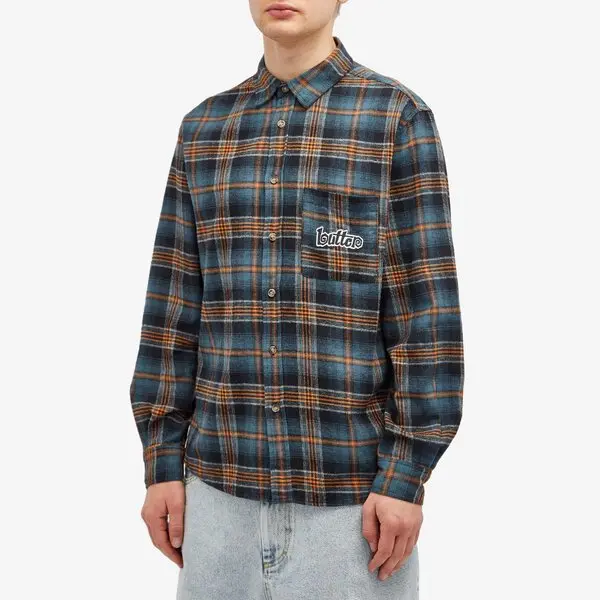 BUTTER GOODS Swirl Plaid Shirt