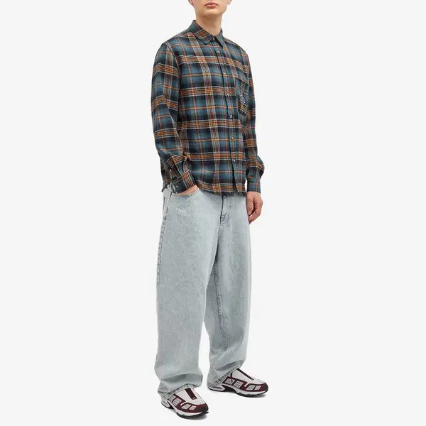 BUTTER GOODS Swirl Plaid Shirt