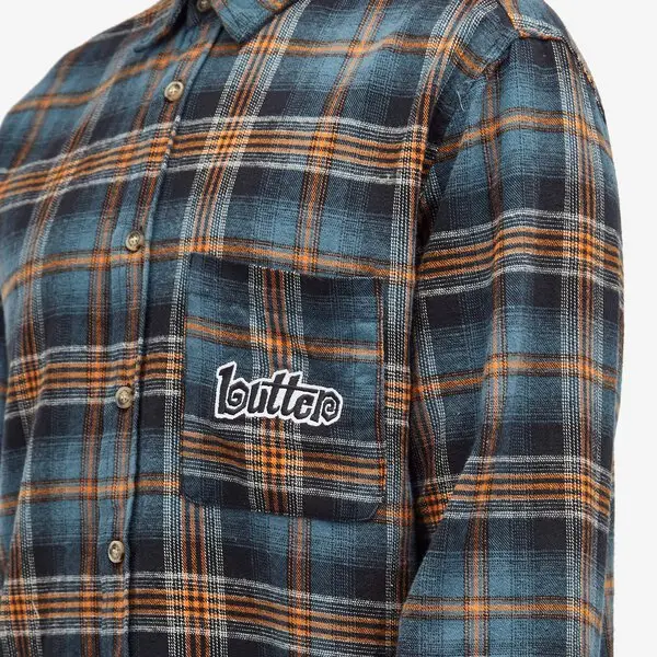 BUTTER GOODS Swirl Plaid Shirt