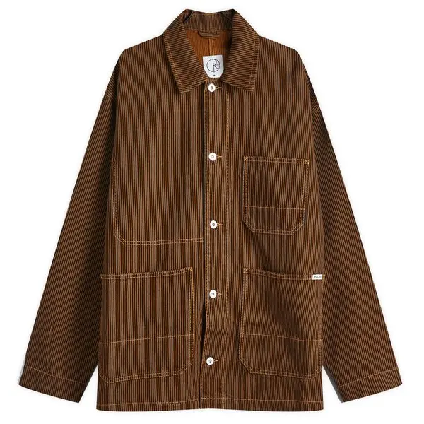 POLAR SKATE CO. Hickory Stripe Ezra Jacket - Rust