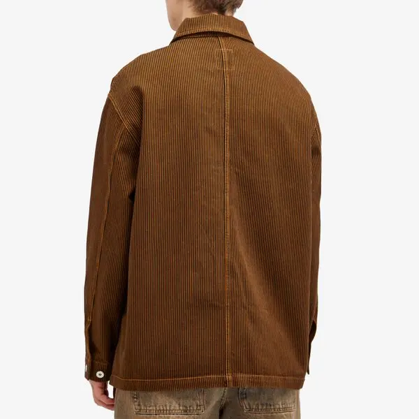 POLAR SKATE CO. Hickory Stripe Ezra Jacket - Rust