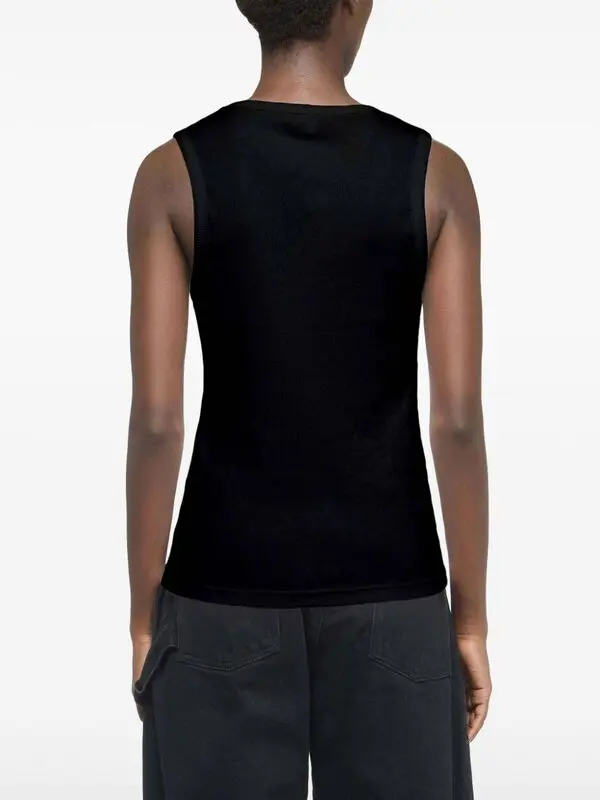 JW Anderson Anchor Embroidered Top - Black
