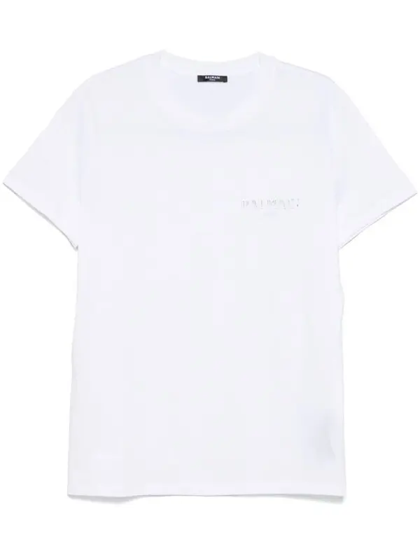 Balmain T-shirt With Vintage Gel Logo