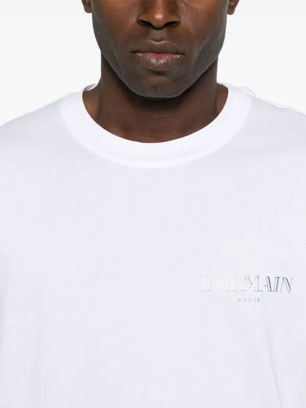 Balmain T-shirt With Vintage Gel Logo