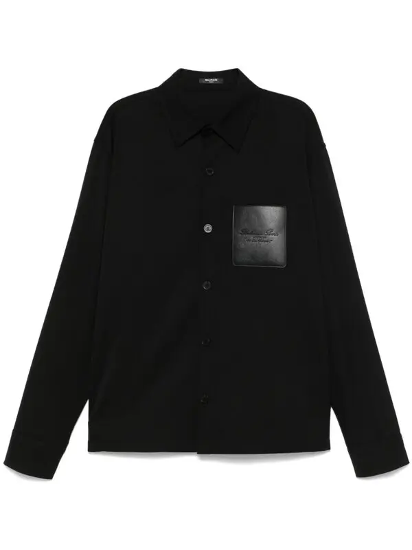 Balmain Logo-debossed Shirt