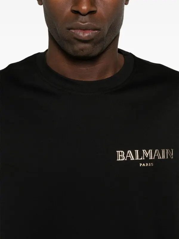 Balmain Logo-appliqué T-shirt