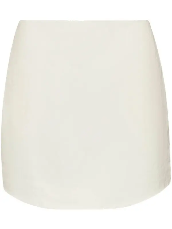 JW Anderson Curved Hem Mini Skirt - White