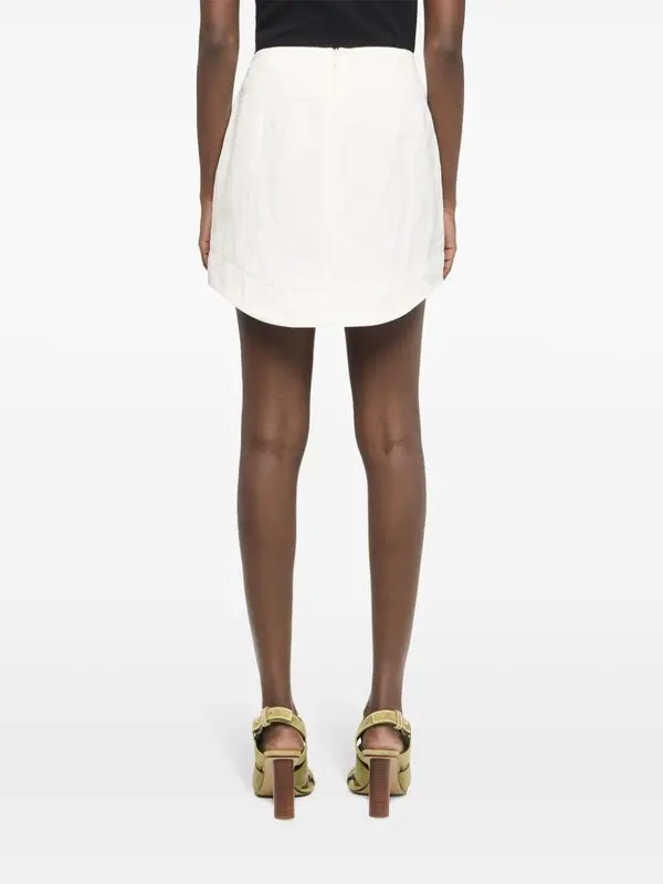 JW Anderson Curved Hem Mini Skirt - White