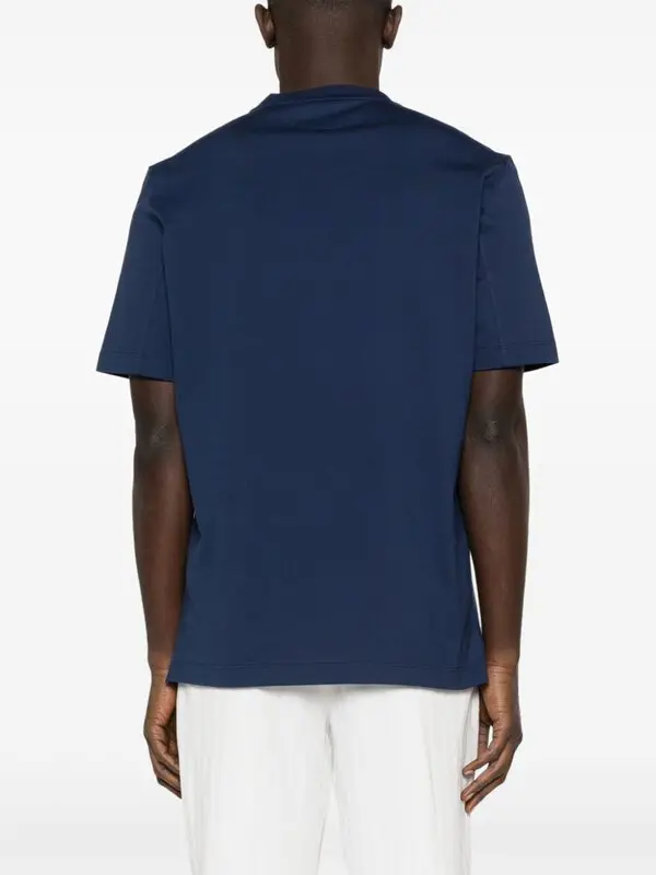 Brunello Cucinelli Logo-print T-shirt - Blue