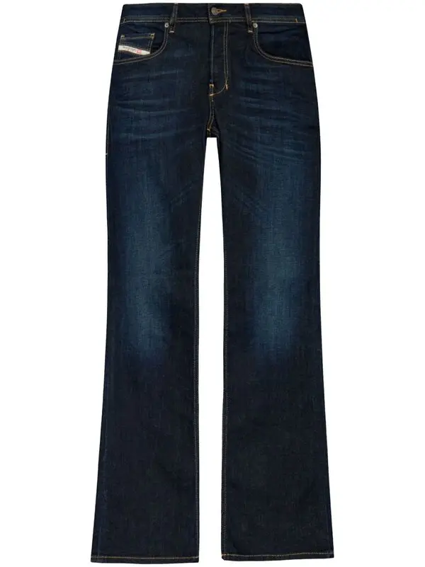 Diesel Mid-rise Straight Leg Jeans - Blue
