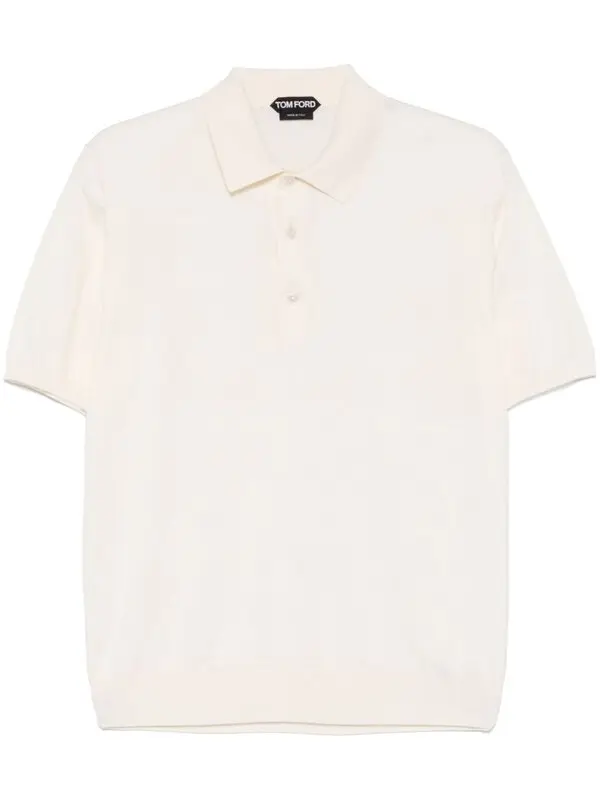 TOM FORD Cotton Polo Shirt - Neutrals