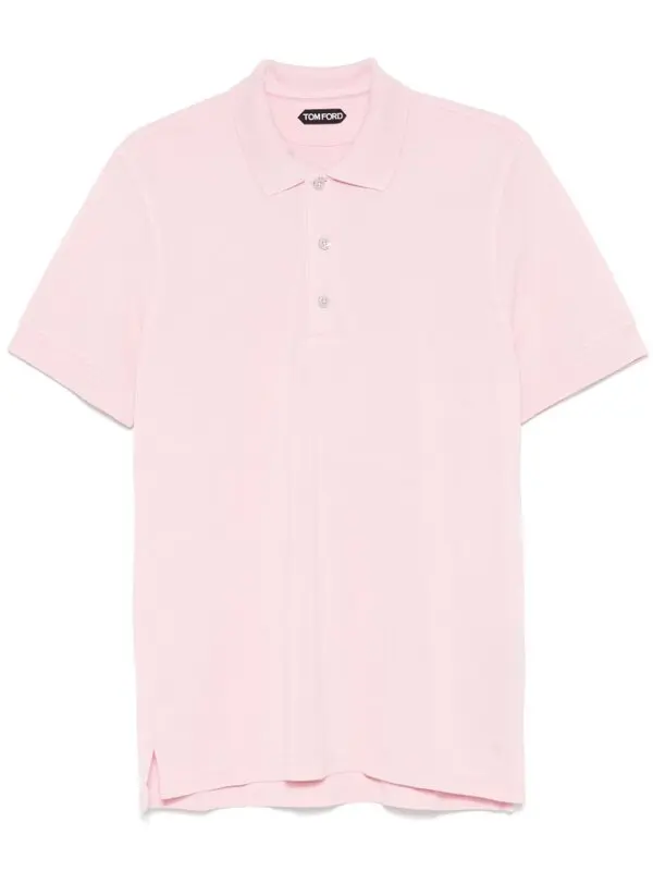 TOM FORD Piqué-weave Polo Shirt - Pink