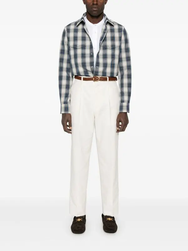 TOM FORD Long-sleeve Henley T-shirt - White