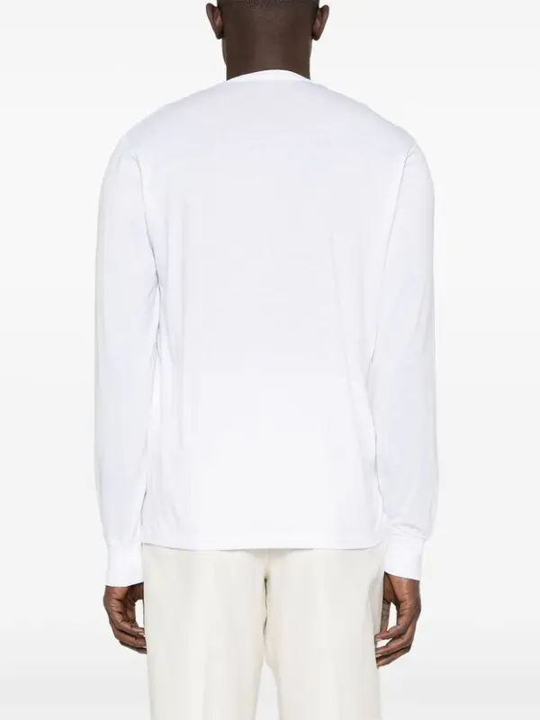 TOM FORD Long-sleeve Henley T-shirt - White