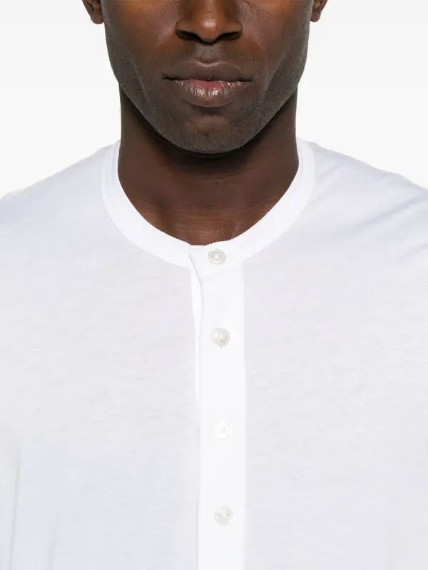 TOM FORD Long-sleeve Henley T-shirt - White
