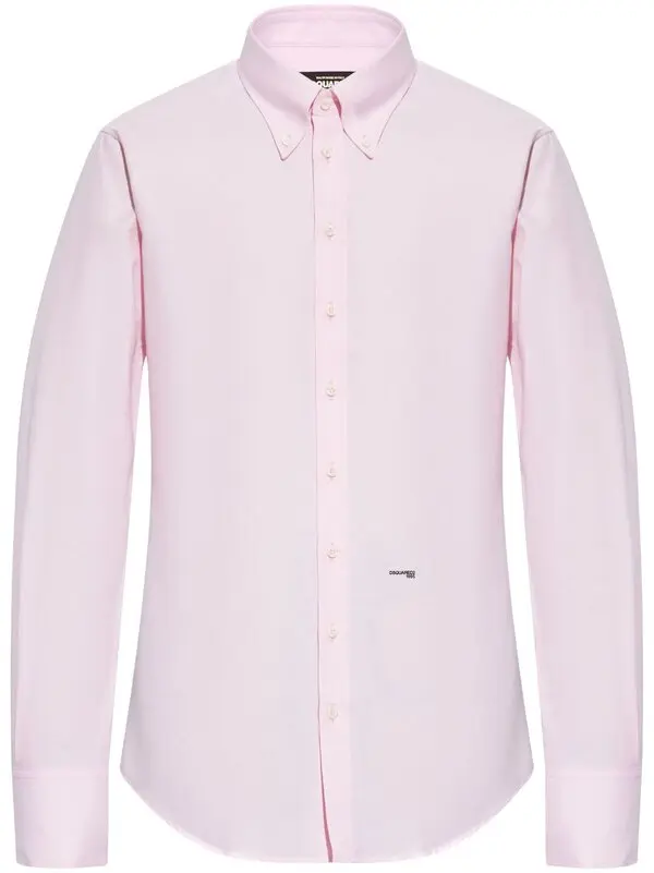 Dsquared2 Logo-embroidered Shirt - Pink