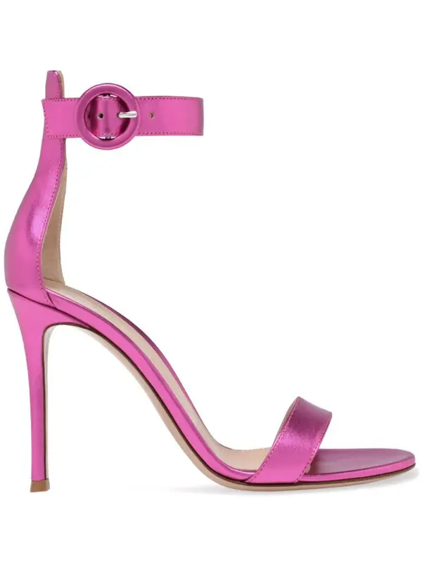 GIANVITO ROSSI 105mm Portofino Sandals - Pink