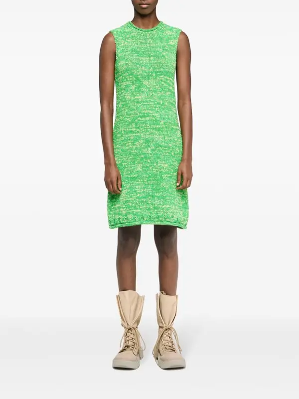 JW Anderson Space-dye Knit Mini Dress - Green