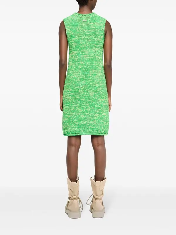JW Anderson Space-dye Knit Mini Dress - Green
