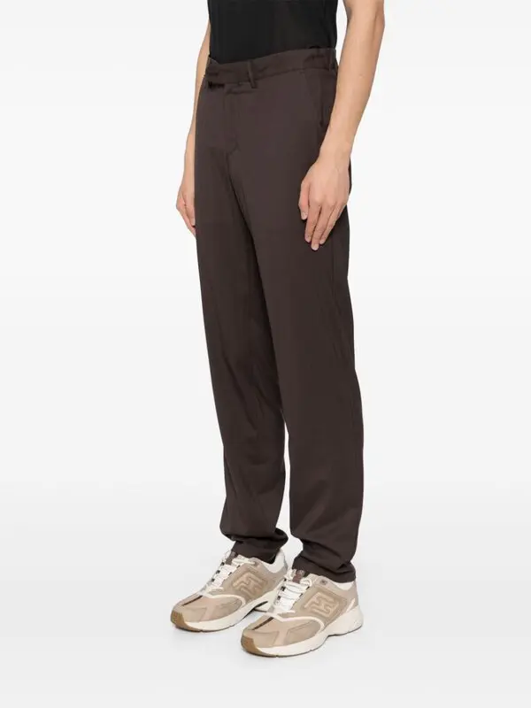 Fedeli Virgin Wool Straight Leg Trousers
