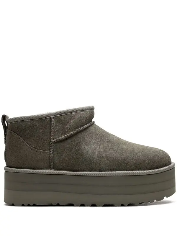 UGG Classic Ultra Mini Ankle Boots - Green