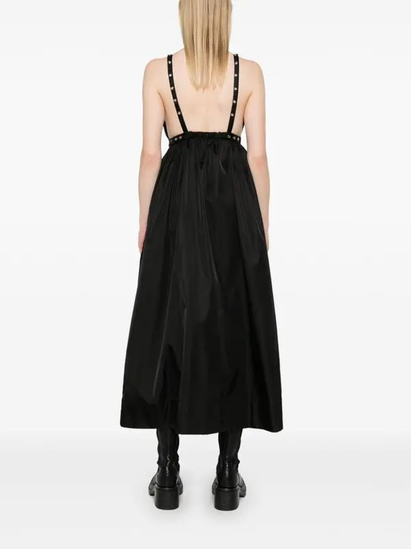 GANNI Duchesse Strap Midi Dress