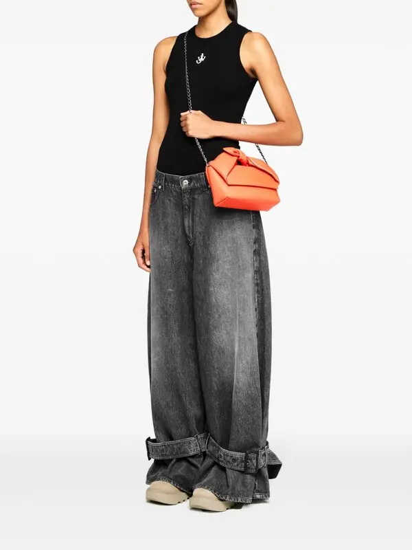 JW Anderson Buckled Wide Leg Jeans - Grey