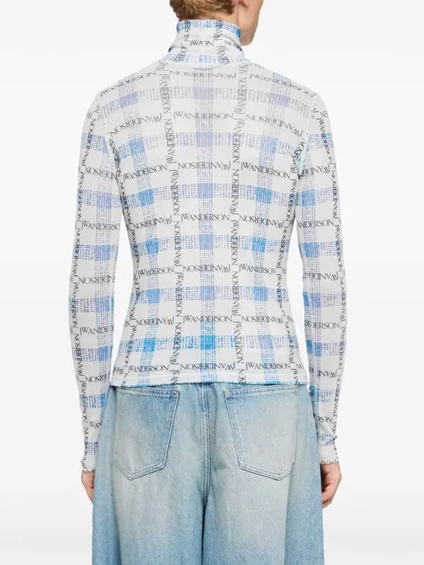 JW Anderson Logo Grid-print T-shirt