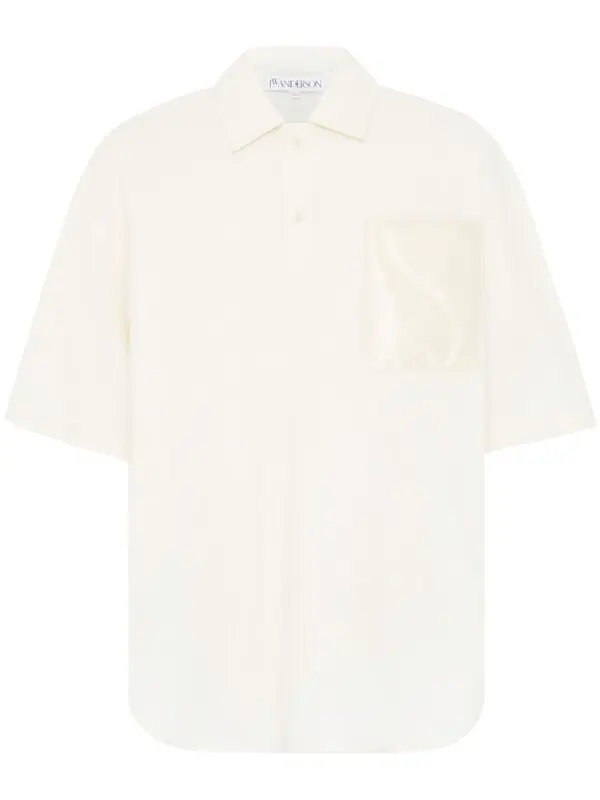 JW Anderson Quilted-pocket Polo Shirt - White