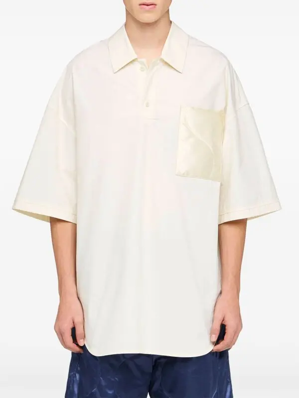 JW Anderson Quilted-pocket Polo Shirt - White
