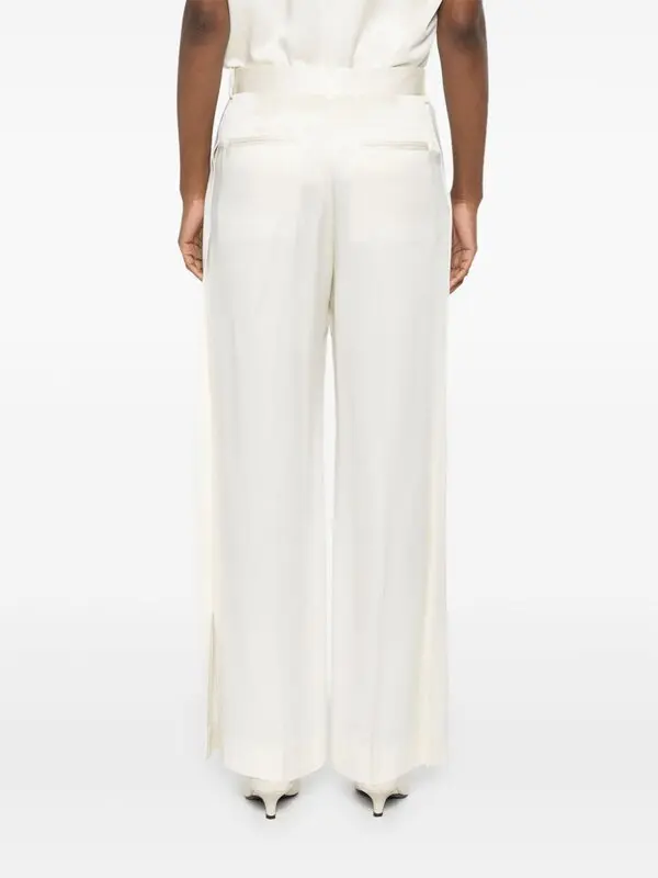 TOTEME Crepe De Chine Trousers - Neutrals