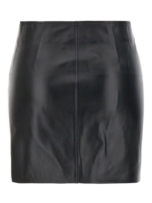 Isabel Marant Étoile Jeanne Leather Skirt - Black