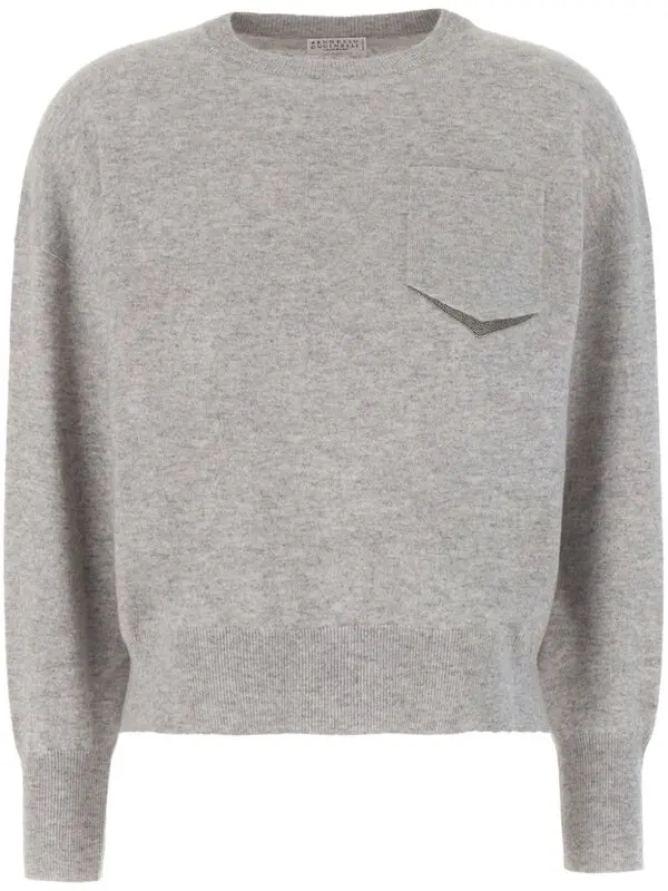 Brunello Cucinelli Bead-detailed Cashmere Jumper