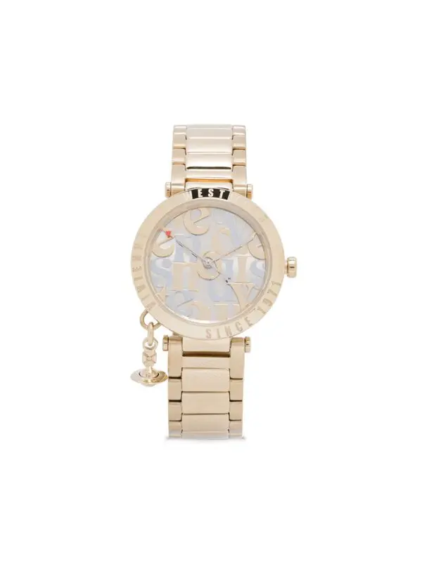 VIVIENNE WESTWOOD Orb Logomania 32mm - Gold