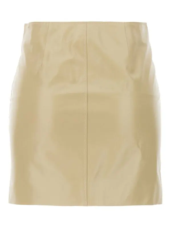 Isabel Marant Étoile Jeanne Leather Skirt - Neutrals