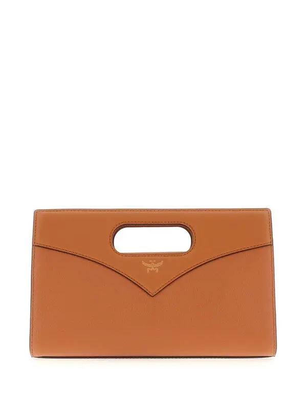 Mcm Small Diamond Tote Bag - Brown
